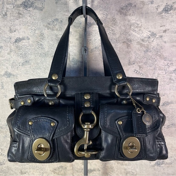 Coach | Bags | Coach Legacy 65th Anniversary Black Leather Mandy ...
